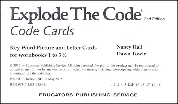 Explode the Code Cards (2nd Edition)