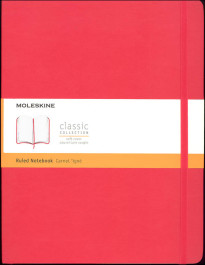 Classic Scarlet Red Softcover X-Large Notebook - Ruled