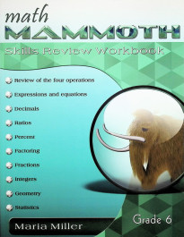 Math Mammoth Grade 6 Color Skills Review Workbook