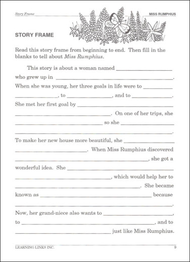 Miss Rumphius Worksheets