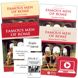 Memoria Press Famous Men of Rome Set with Streaming Instructional Videos