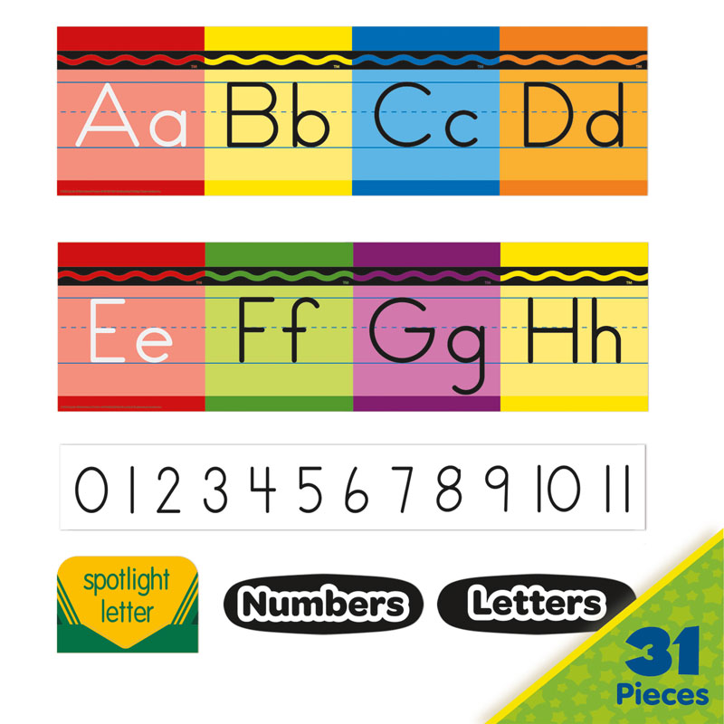 Crayola Alphabet Mini Bulletin Board Set