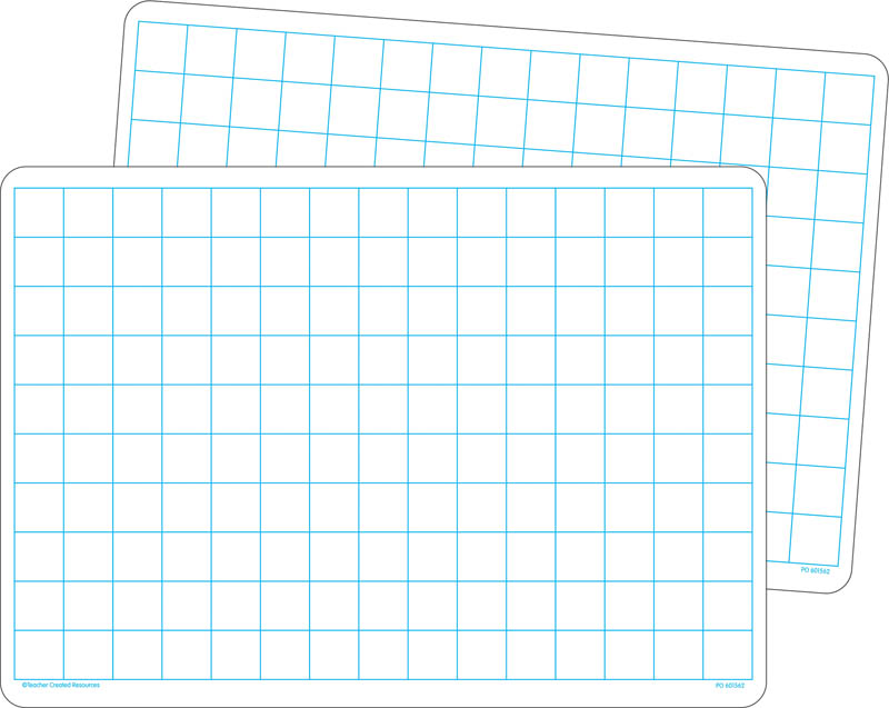 Math Grid Dry Erase Board (single)