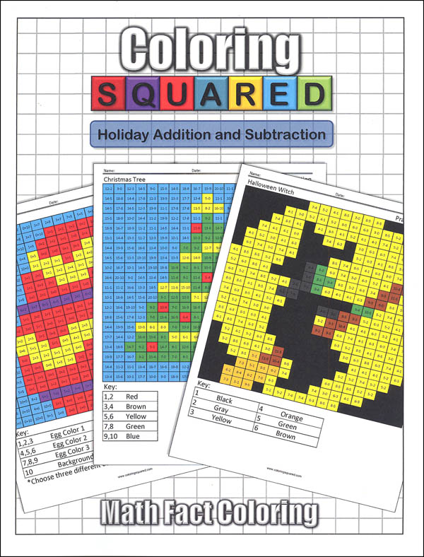 Coloring Squared: Holiday Addition and Subtraction