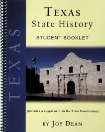 Texas State History from a Christian Perspective Student Book only