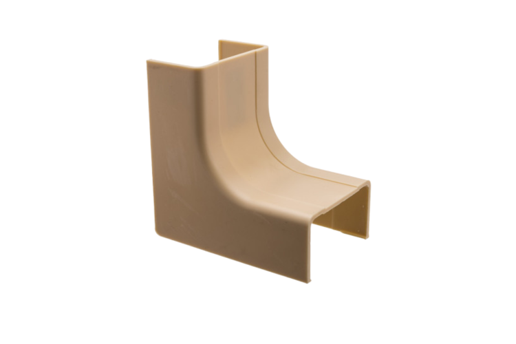 Cable Raceway | Surface Mount Inside Corner | 0.75 in. | Ivory