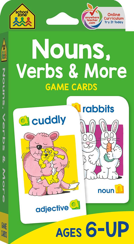 Nouns, Verbs, More Card Game (form Silly Sentences)