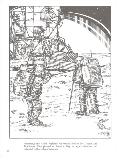 Apollo 11 Coloring Sheet Heros In Space | Education.com