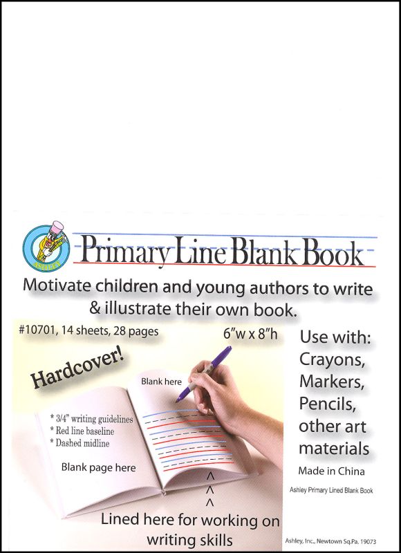 Primary Line Blank Book