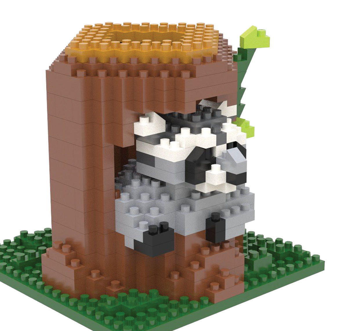 Mini Building Blocks: Raccoon (340 pieces)