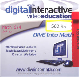 DIVE CD-ROM Saxon Math 5/4 2nd Edition Windows/Mac