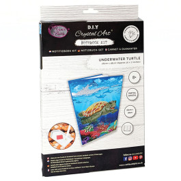 Crystal Art Notebook Kit - Underwater Turtle