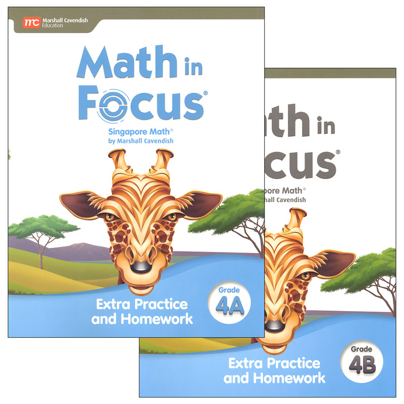 Math in Focus 2020 Extra Practice and Homework Collection Grade 4