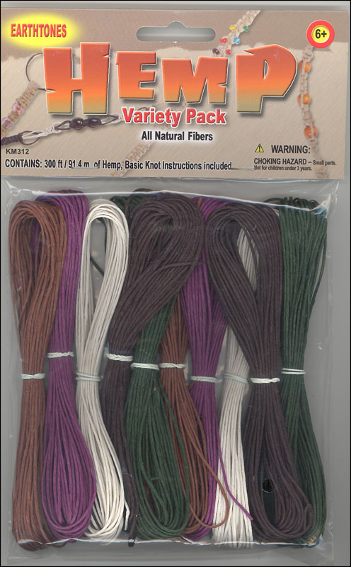 Earth Tones Hemp Variety Pack 1mm to 2 mm (300')