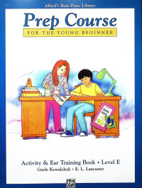 Alfred's Prep Course Level E Activity & Ear Training Book