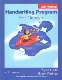 Handwriting Program for Cursive Left-Handed