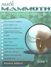 Math Mammoth Grade 1 Color Skills Review Workbook