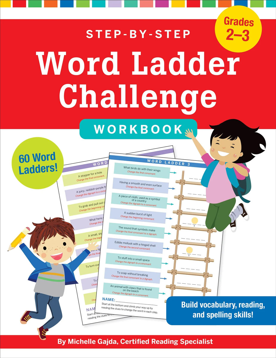 Step-by-Step Word Ladder Challenge Workbook Grades 2-3