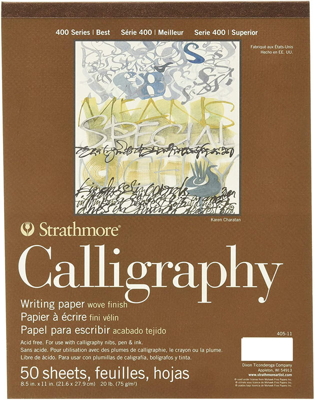 Strathmore Calligraphy White Writing Paper - 400 Series (8.5x11) 50 sheets