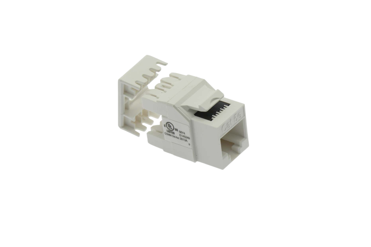 Cat5E RJ45 110 Type 180° Keystone Jack | Blue