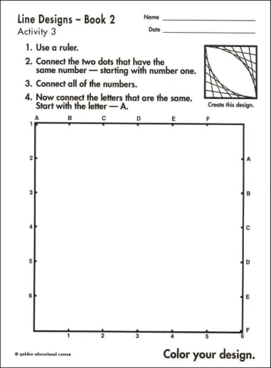 Line Designs Worksheet