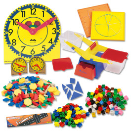 Manipulative Kit K (Plastic Pattern Block Upgrade, Judy Clock, Optional ...