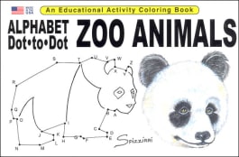 Alphabet Dot-to-Dot Zoo Animals Activity Book