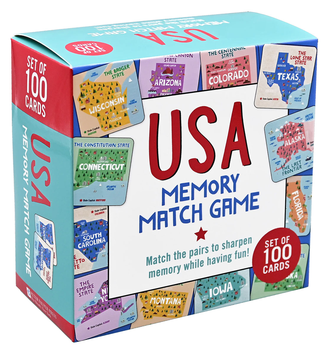 USA Memory Match Game