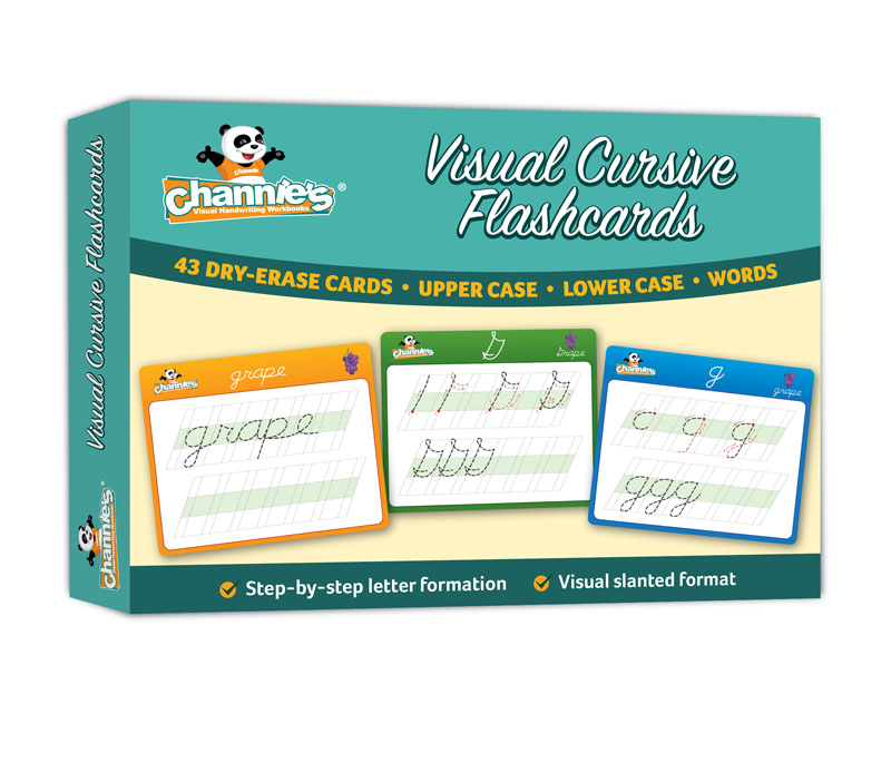 Visual Dry-Erase Cursive Flash Cards