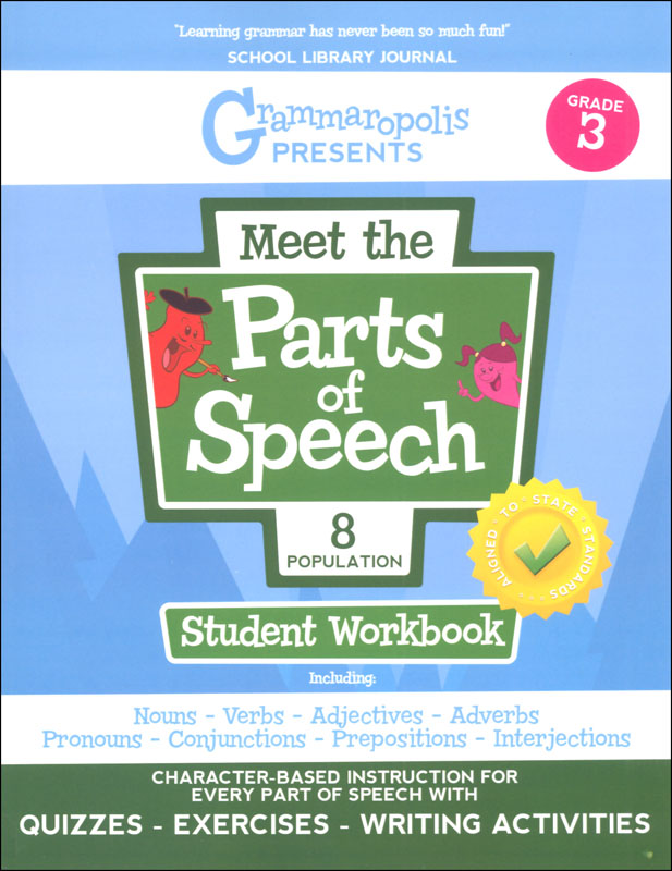 Meet the Parts of Speech Student Workbook Grade 3 (Grammaropolis)