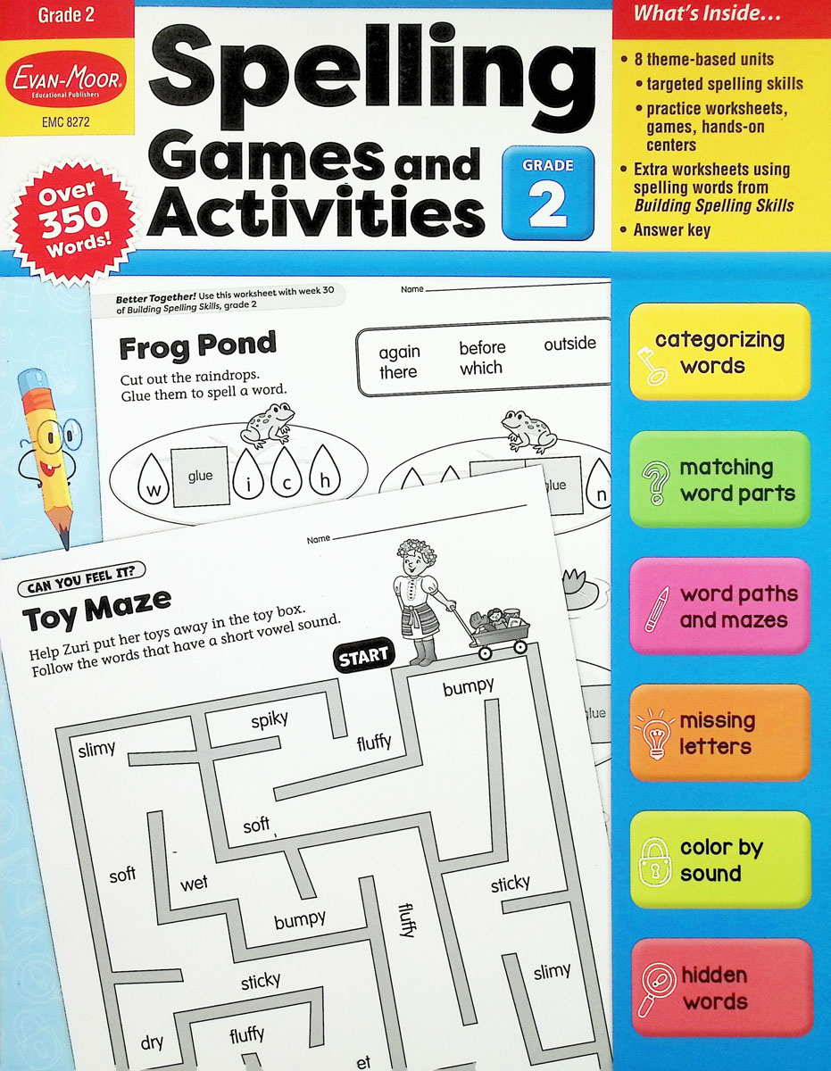 Spelling Games and Activities, Grade 2