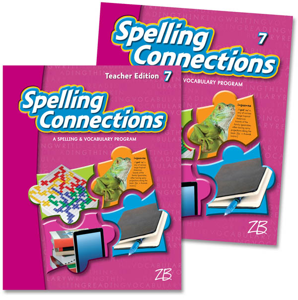 Zaner-Bloser Spelling Connections Grade 7 Home School Bundle - Student ...