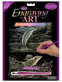 Engraving Art - Dolphin Cove (Holographic Foil)