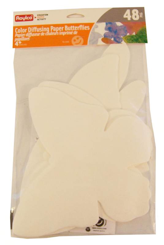 Color Diffusing Paper Butterflies