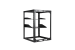 15U | Wall-Mount 4-Post Open Frame Rack | Side Mount | Floor-Standing w ...