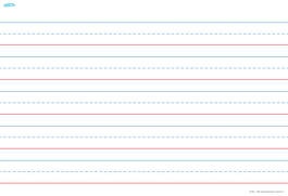Horizontal Handwriting Chart