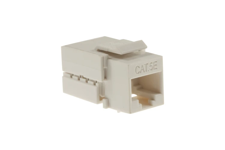 Cat5e RJ45 110 Type Keystone Jack | White | Ships Fast