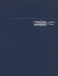 Teachers Planner - Blue Cover