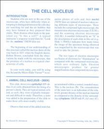 Cell Nucleus Microslide Lesson Set