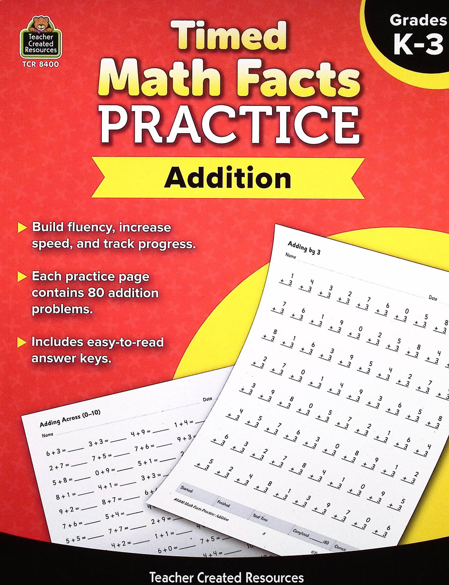 Timed Math Facts Practice: Addition
