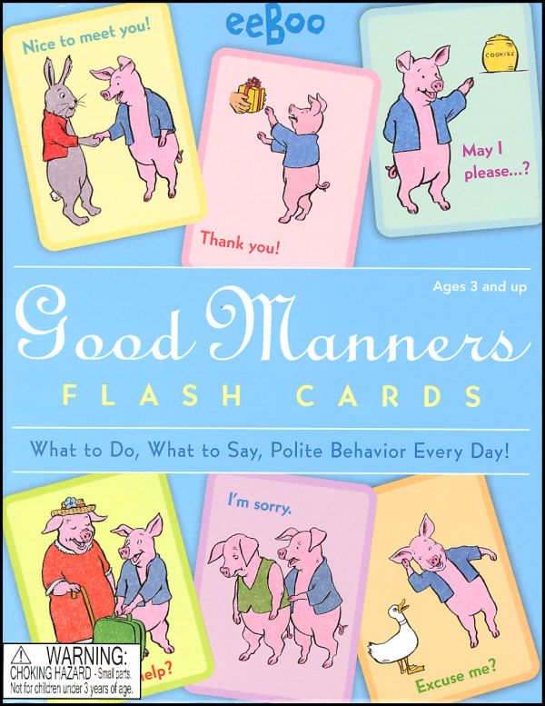 Good Manners Flash Cards