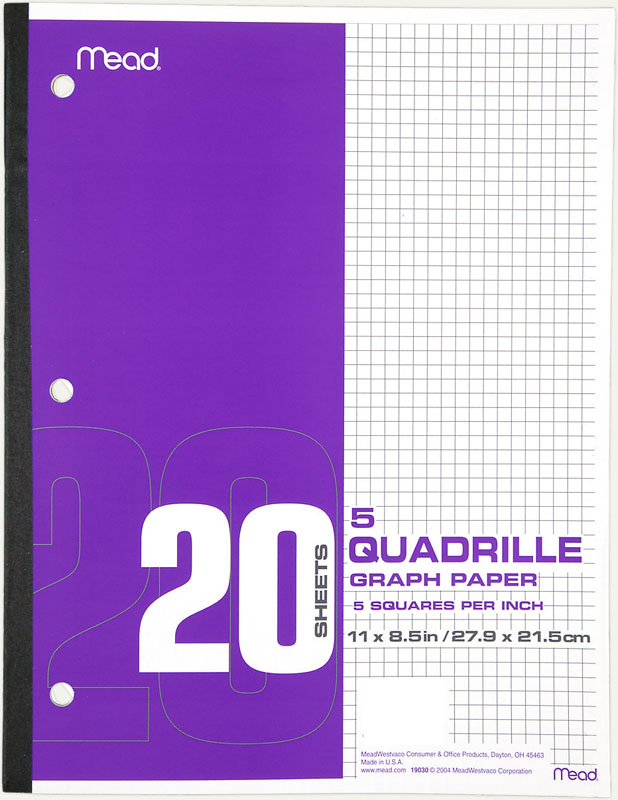 Mead Graph Paper Tablet (5 squares per inch)