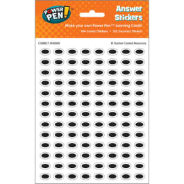 Power Pen Answer Stickers