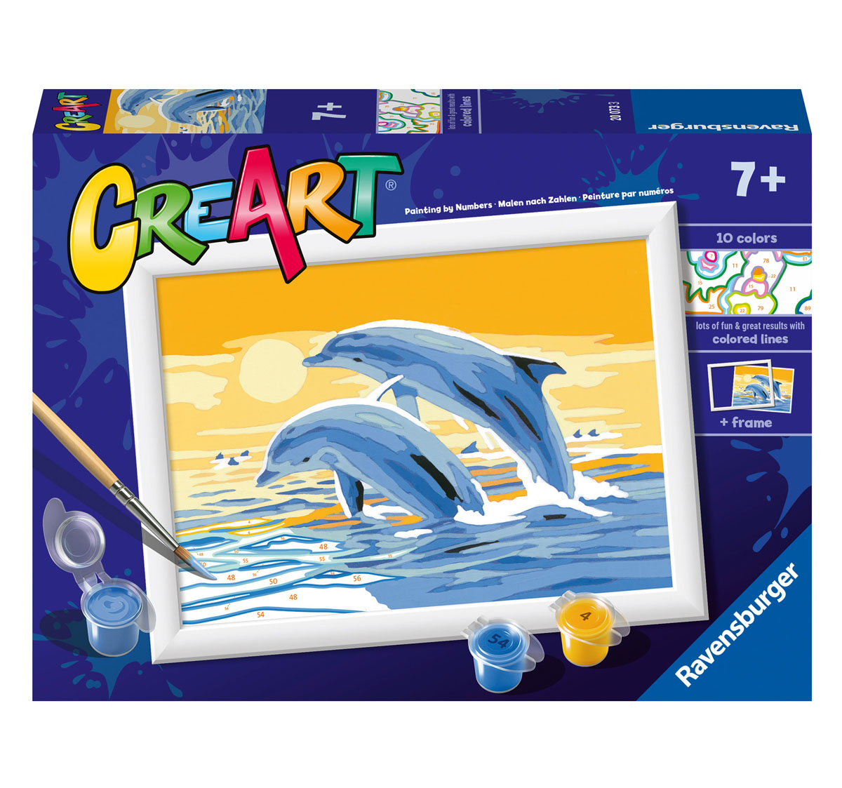 Creart Paint by Number - Delightful Dolphins (5x7)