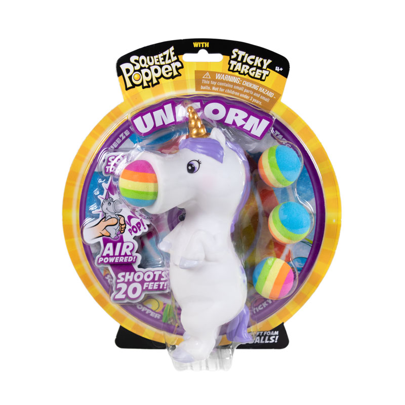 White Unicorn Popper with Target