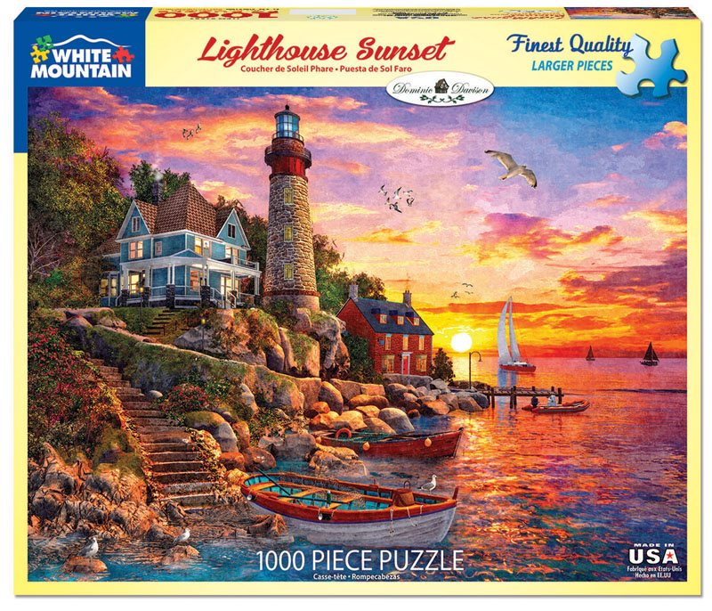 Lighthouse Sunset Jigsaw Puzzle (1000 piece)