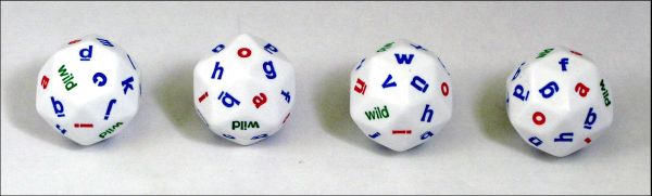 Alphabet Dice - Set of 4, 30 Sided