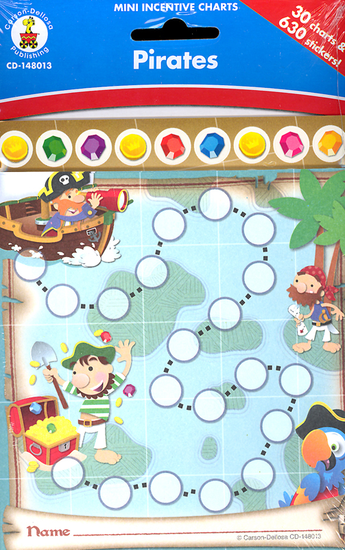 Pirates Mini Incentive Chart with Stickers