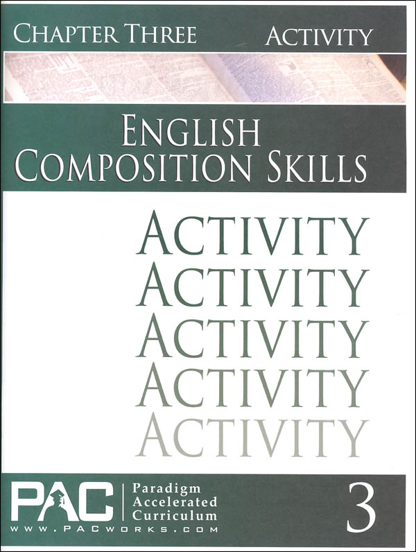English II: Composition Skills Chapter 3 Activities