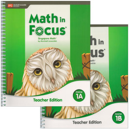 Math in Focus 2020 Teacher Edition Set Course 1A/1B